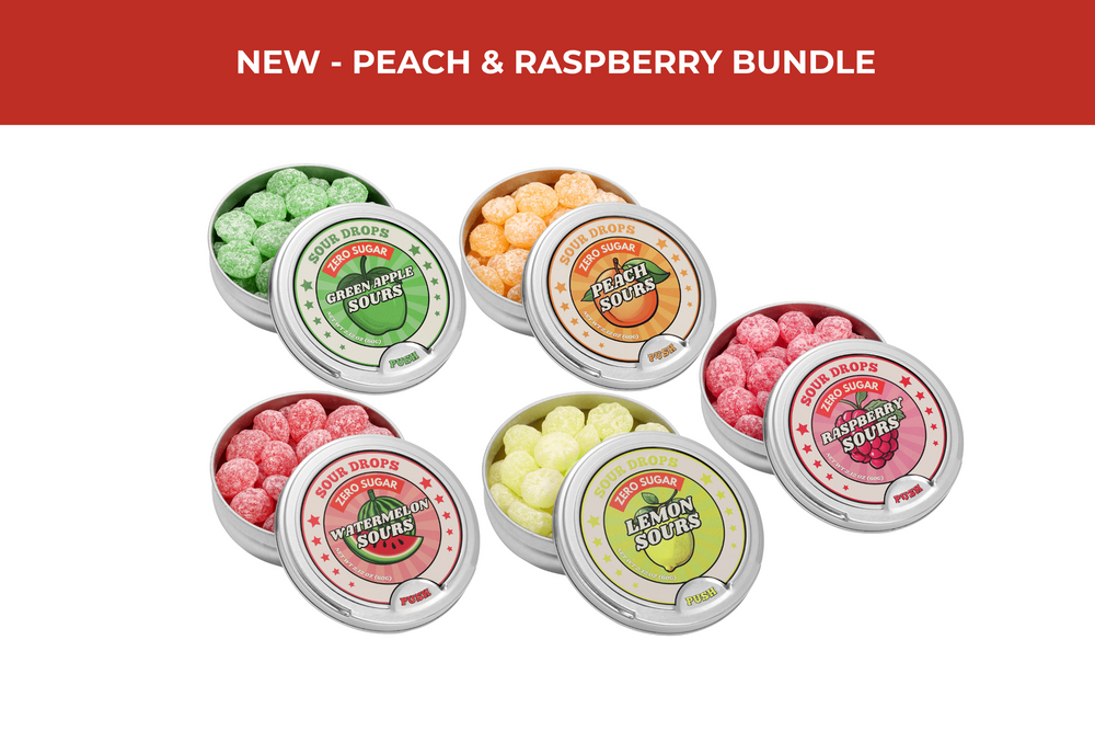 Sugar Free Sour Candy Variety Pack | No Artificial Dyes – Sour Drops